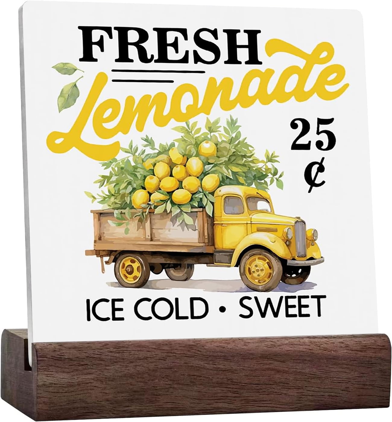 Ceramic Sign 4x4 Inch Lemon Decor Funny Lemon Lemon Gifts Country Lemon ...