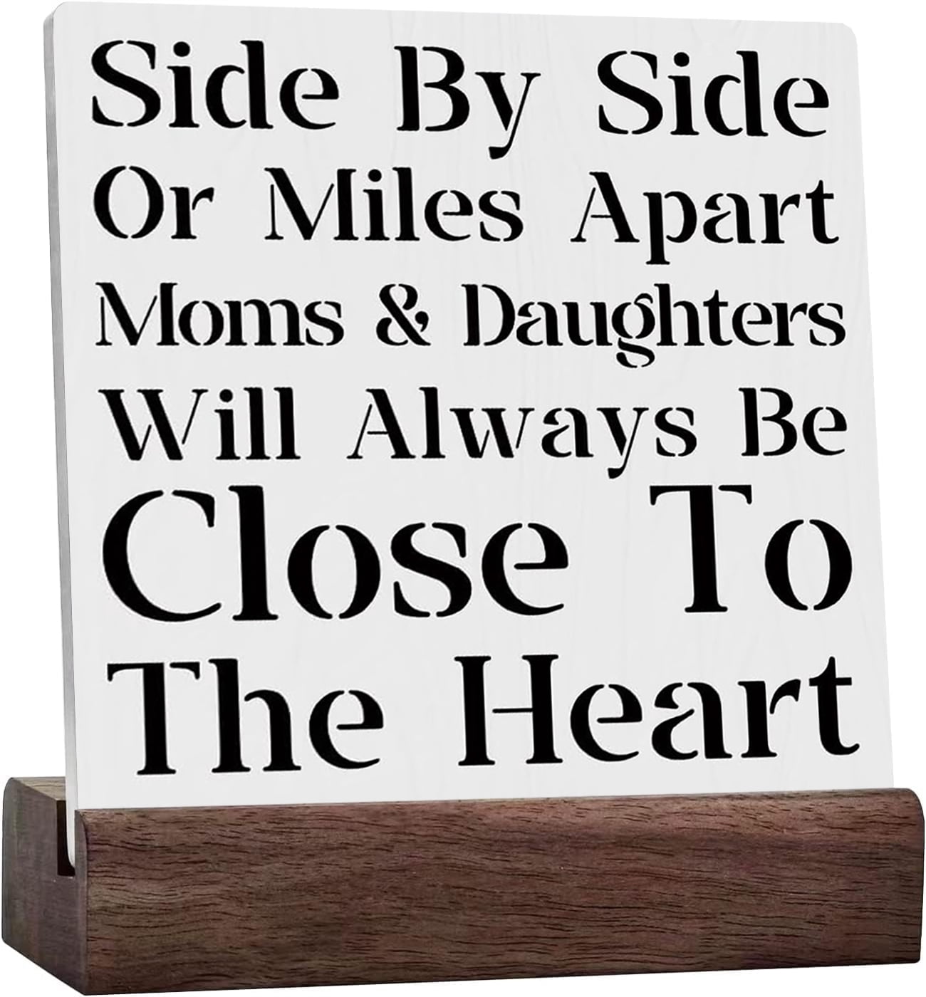 Ceramic Sign 4x4 Inch Mom Daughter Ceramic Sign Home Decor Rustic Side ...