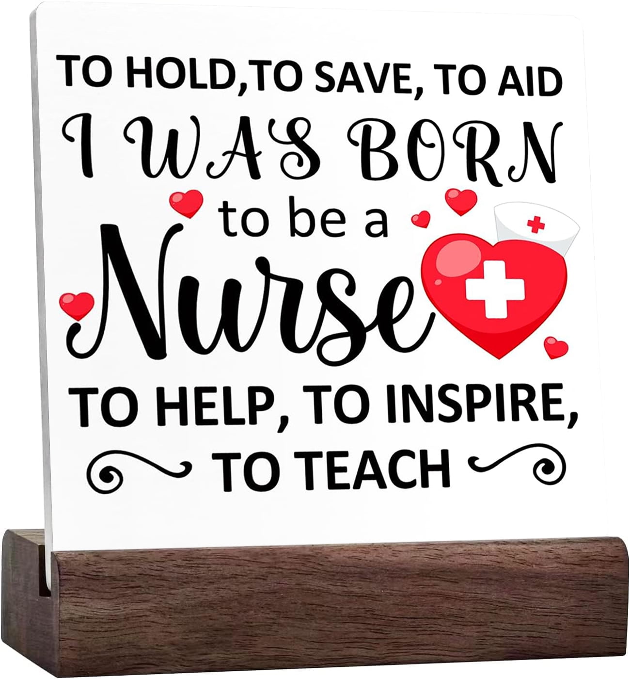 Ceramic Sign 4x4 Inch Nurse Week Gift Ideas Nurse Office Desk Decor ...