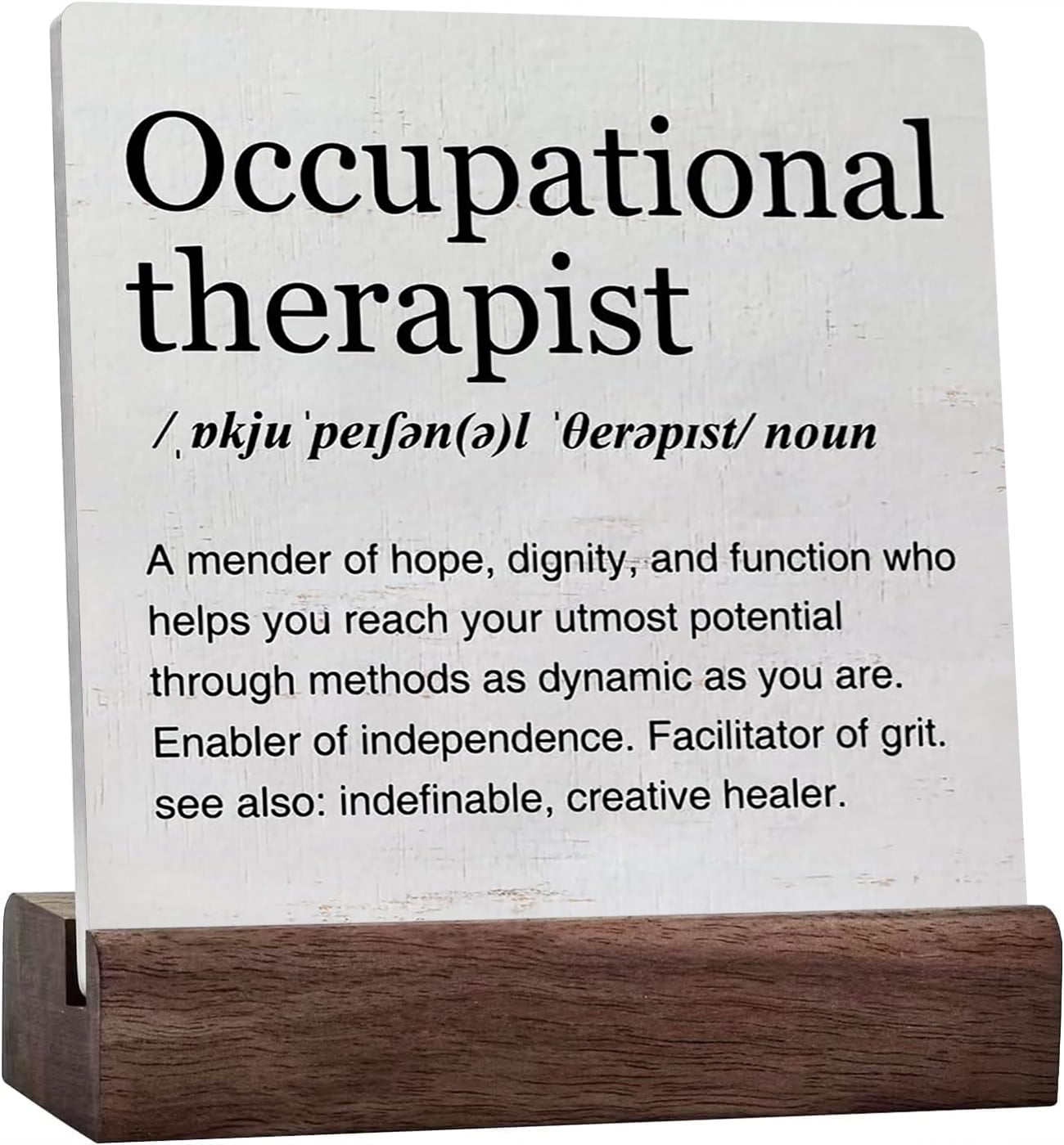 Ceramic Sign 4x4 Inch Occupational Therapist Gifts Occupational ...