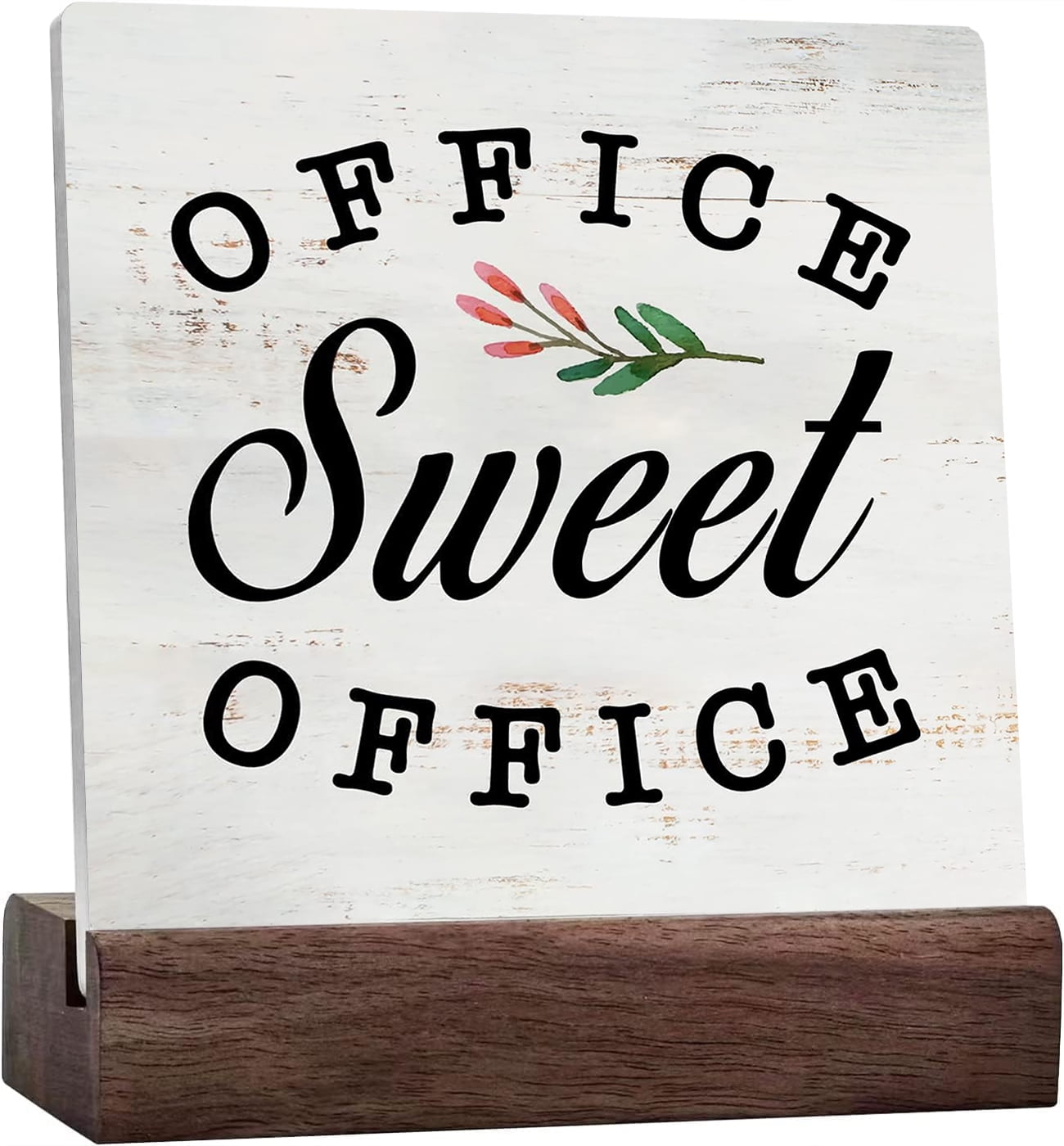 Ceramic Sign 4x4 Inch Office Sweet Office Ceramic Signs Decor Rustic ...