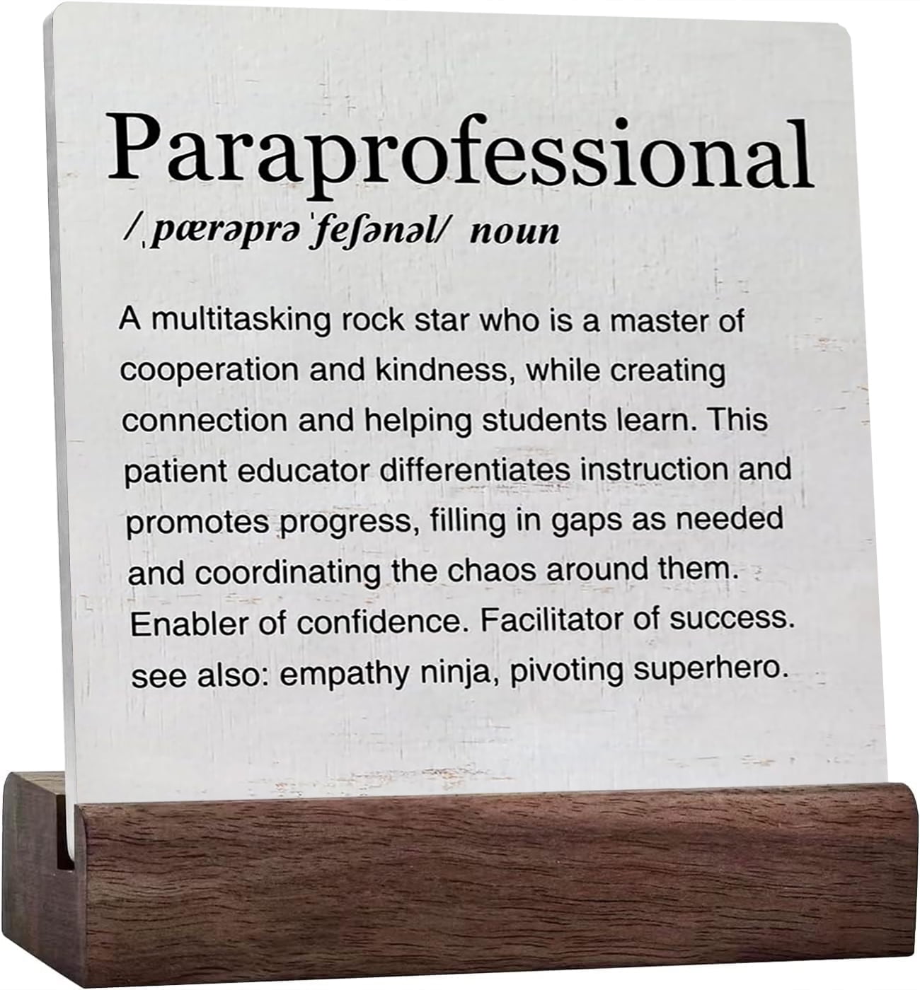 Ceramic Sign 4x4 Inch Paraprofessional Gifts Paraprofessional ...