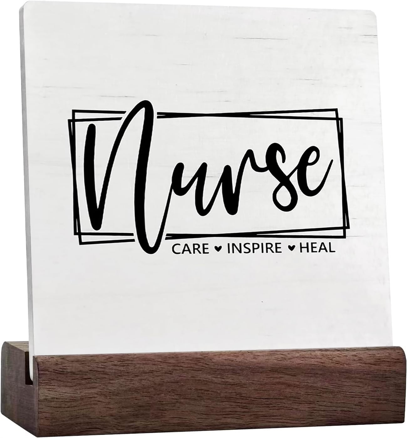 Ceramic Sign 4x4 Inch Plaque Sign with Wood Stand Nurse Nurse Office ...