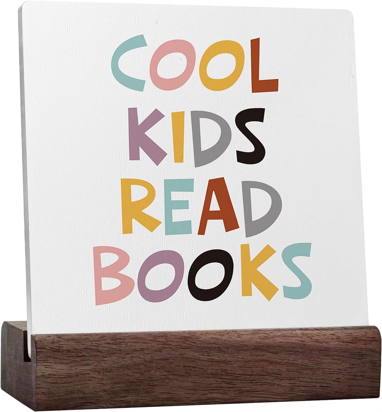 Ceramic Sign 4x4 Inch Read Reading Corner Sign Cool Kids Read Books ...