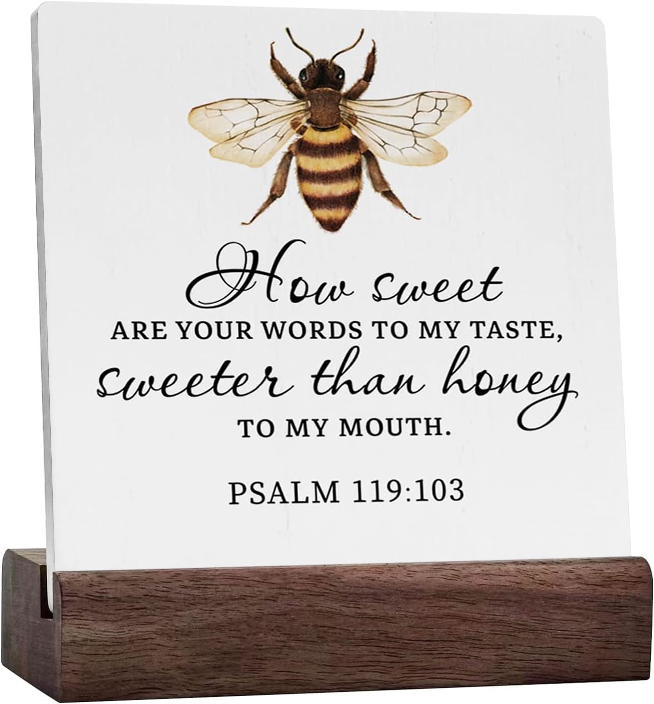Ceramic Sign 4x4 Inch Religious Christian Bee Decor Ceramic Signs ...