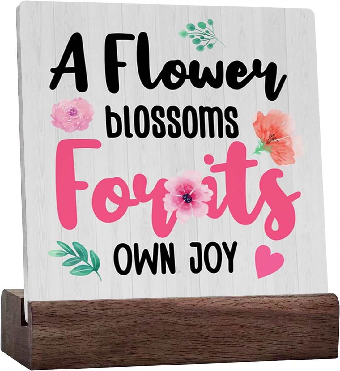 Ceramic Sign 4x4 Inch Rustic Spring Farmhouse Country Home Office Desk ...