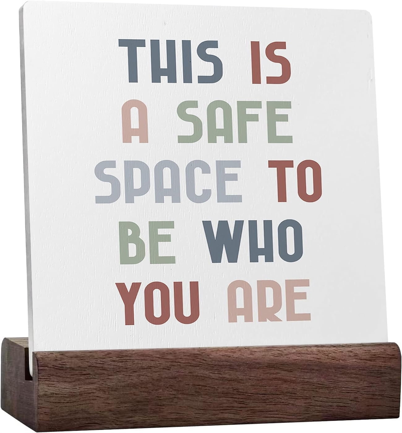 Ceramic Sign 4x4 Inch Safe Space Sign This Is A Safe Space To Be Who ...