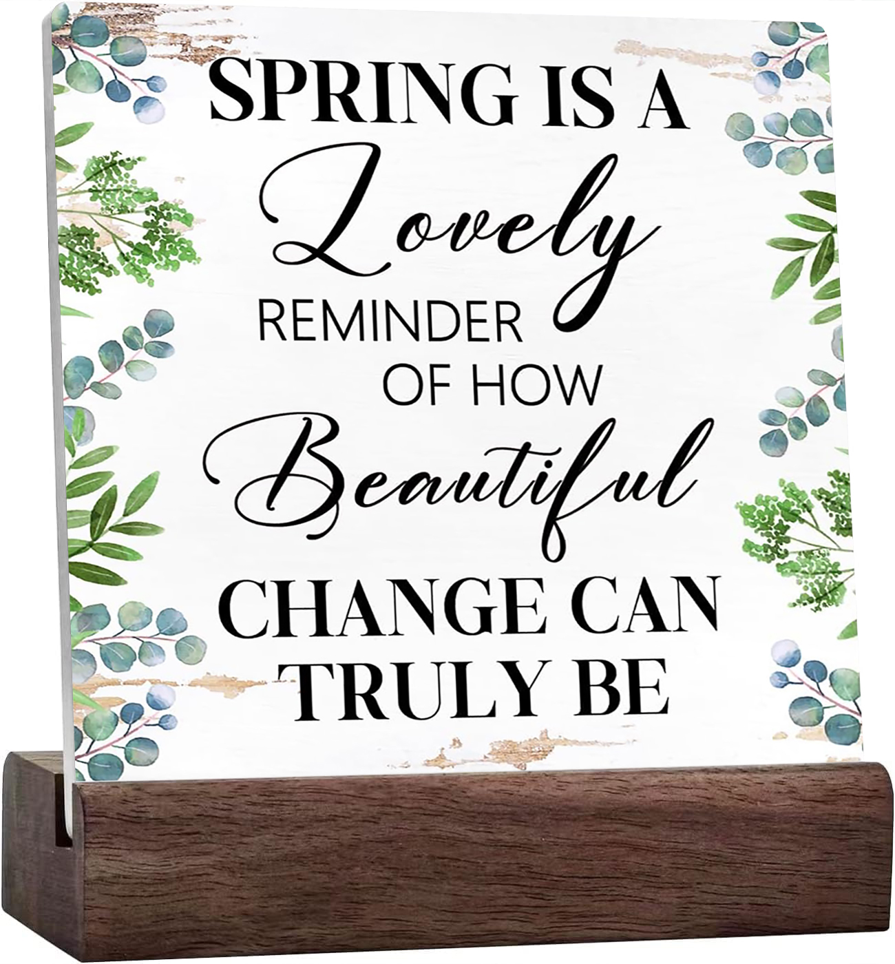 Ceramic Sign 4x4 Inch Spring Ceramic Plaque Sign Spring Is A Lovely ...