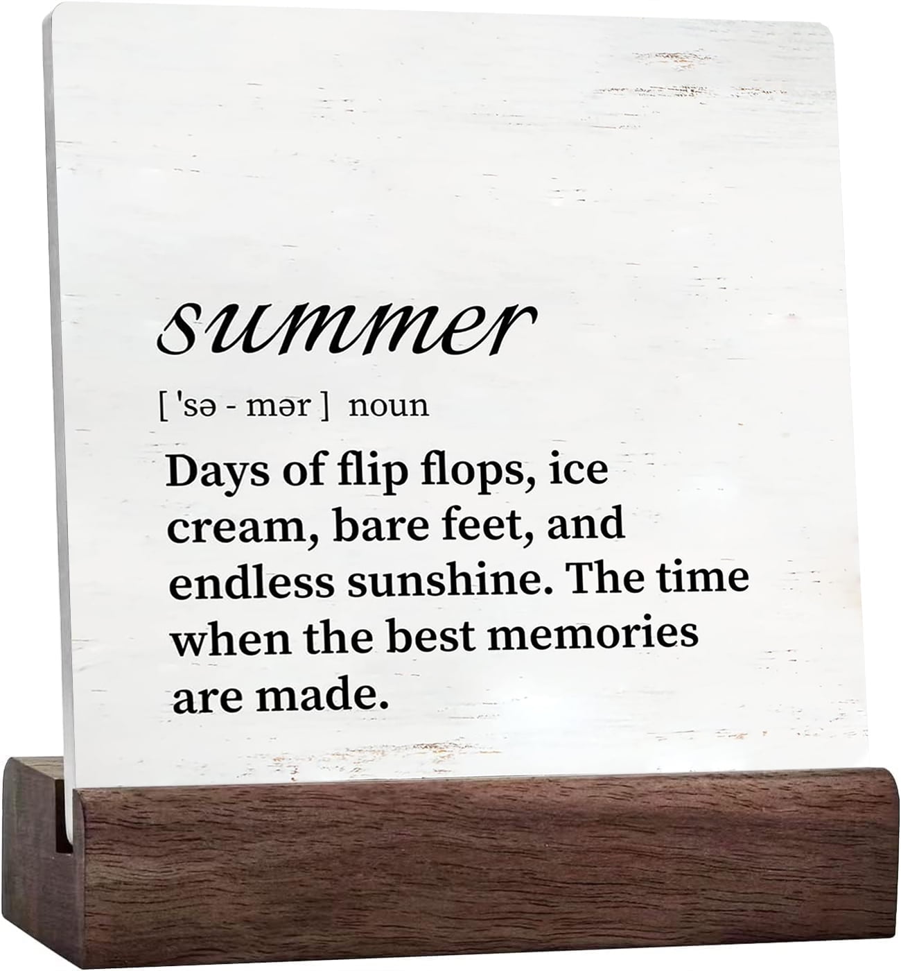 Ceramic Sign 4x4 Inch Summer Definition Ceramic Signs Home Decor Rustic ...