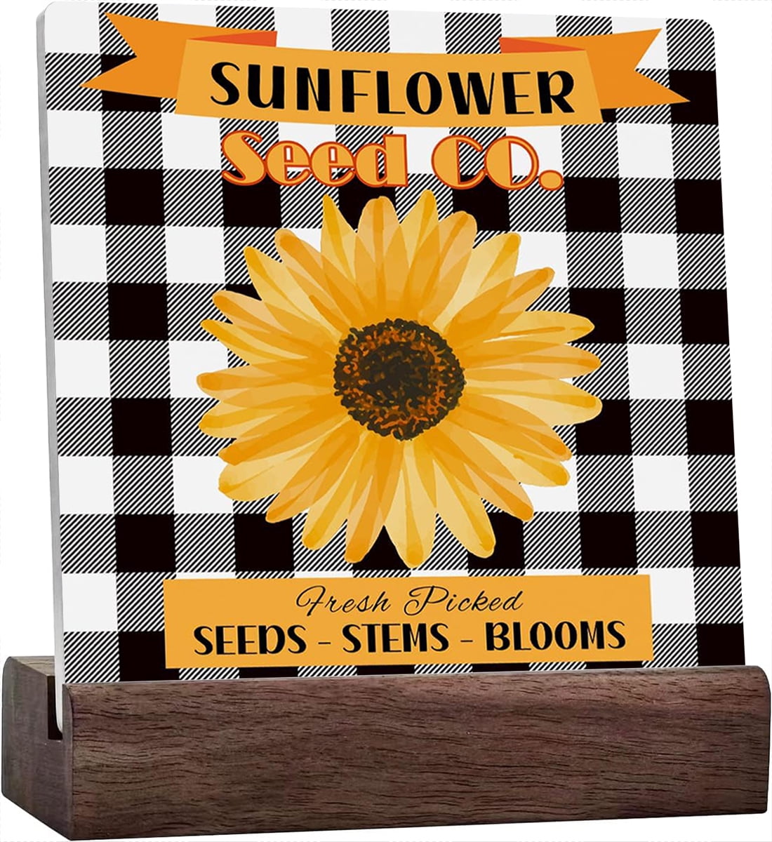 Ceramic Sign 4x4 Inch Sunflower Decor Summer Sunflower Decorations For ...