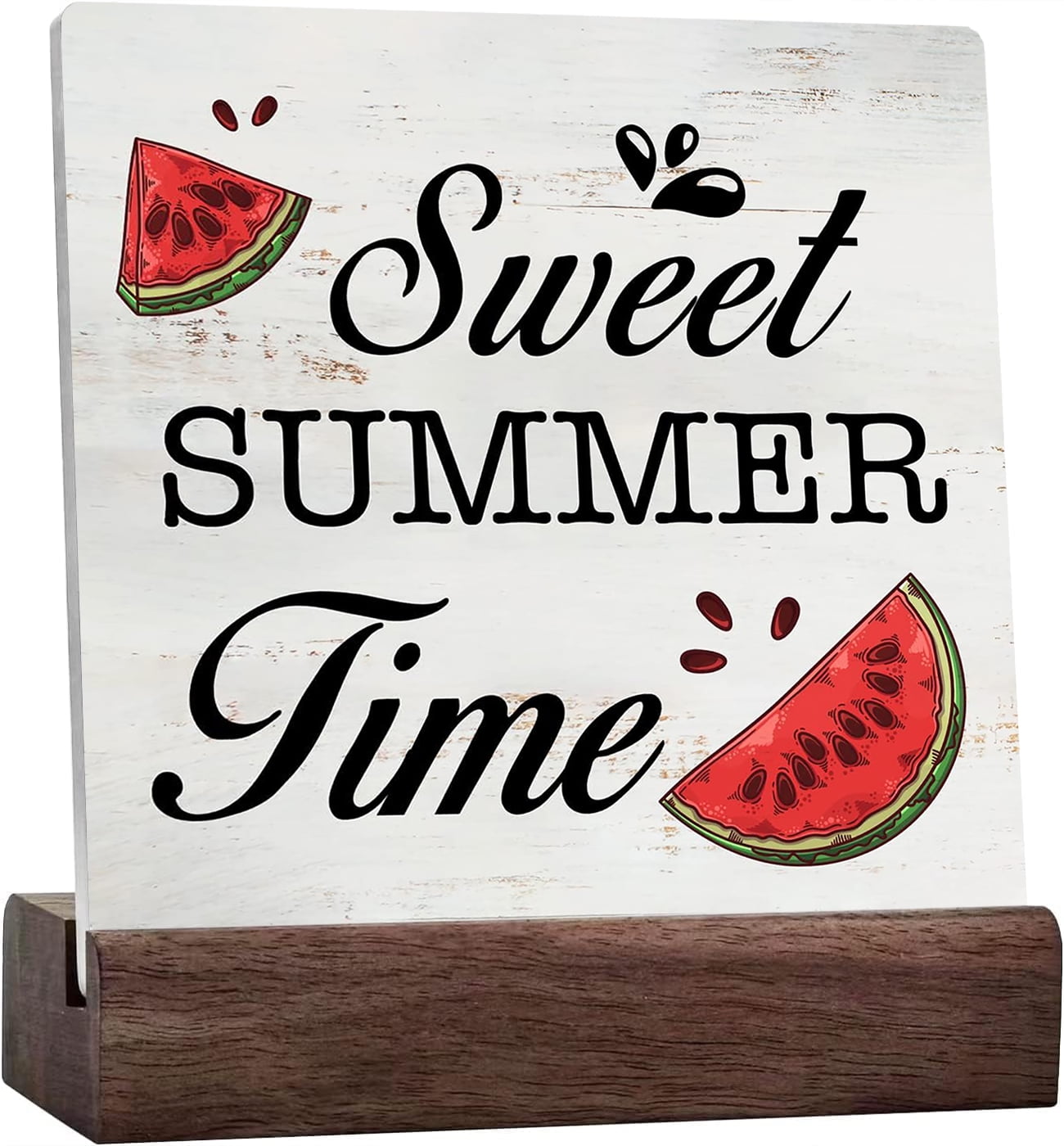 Ceramic Sign 4x4 Inch Sweet Summer Time Ceramic Signs Home Decor Rustic ...
