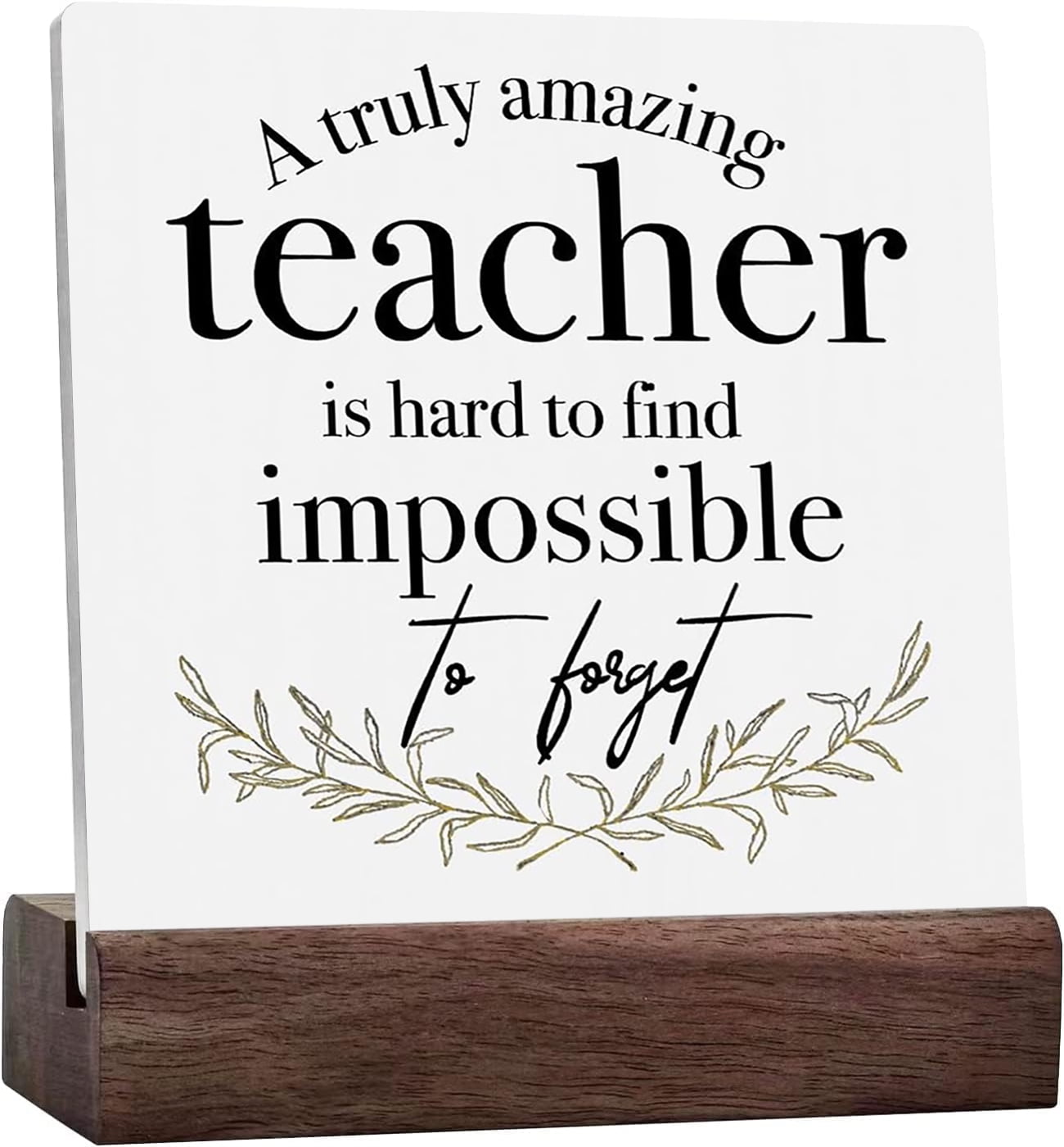 Ceramic Sign 4x4 Inch Teacher Appreciation Decorative Signs Plaques ...