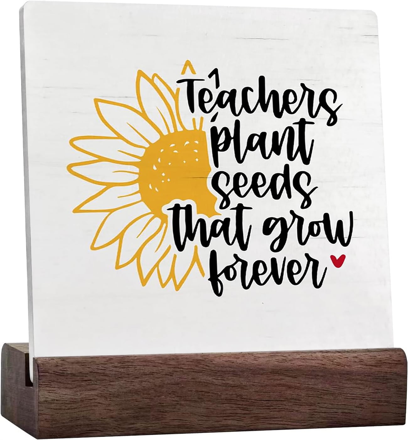 Ceramic Sign 4x4 Inch Teacher Desk Decor Teacher Appreciation Gifts ...