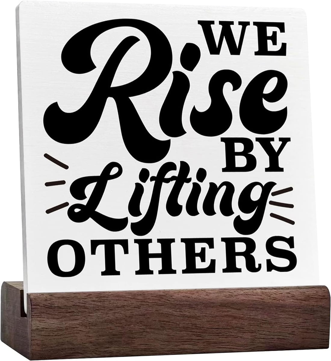 Ceramic Sign 4x4 Inch Team Thank You Appreciation Gifts We Rise By ...