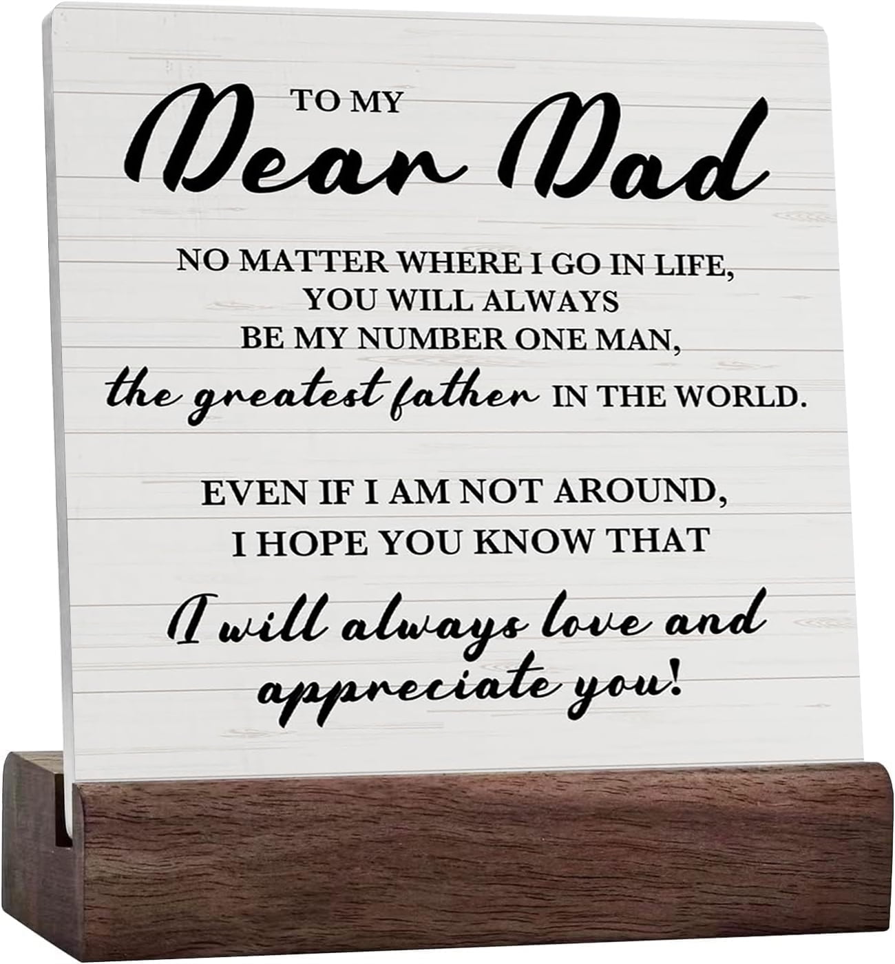 Ceramic Sign 4x4 Inch Thanks You Gifts Dad Birthday Gifts Desk Decor ...