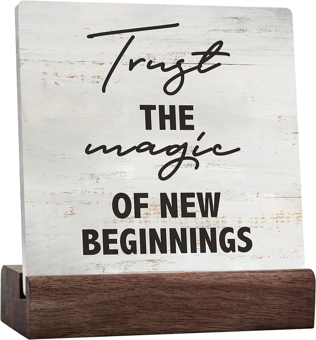 Ceramic Sign 4x4 Inch Trust The Magic Of New Beginnings Ceramic Signs ...