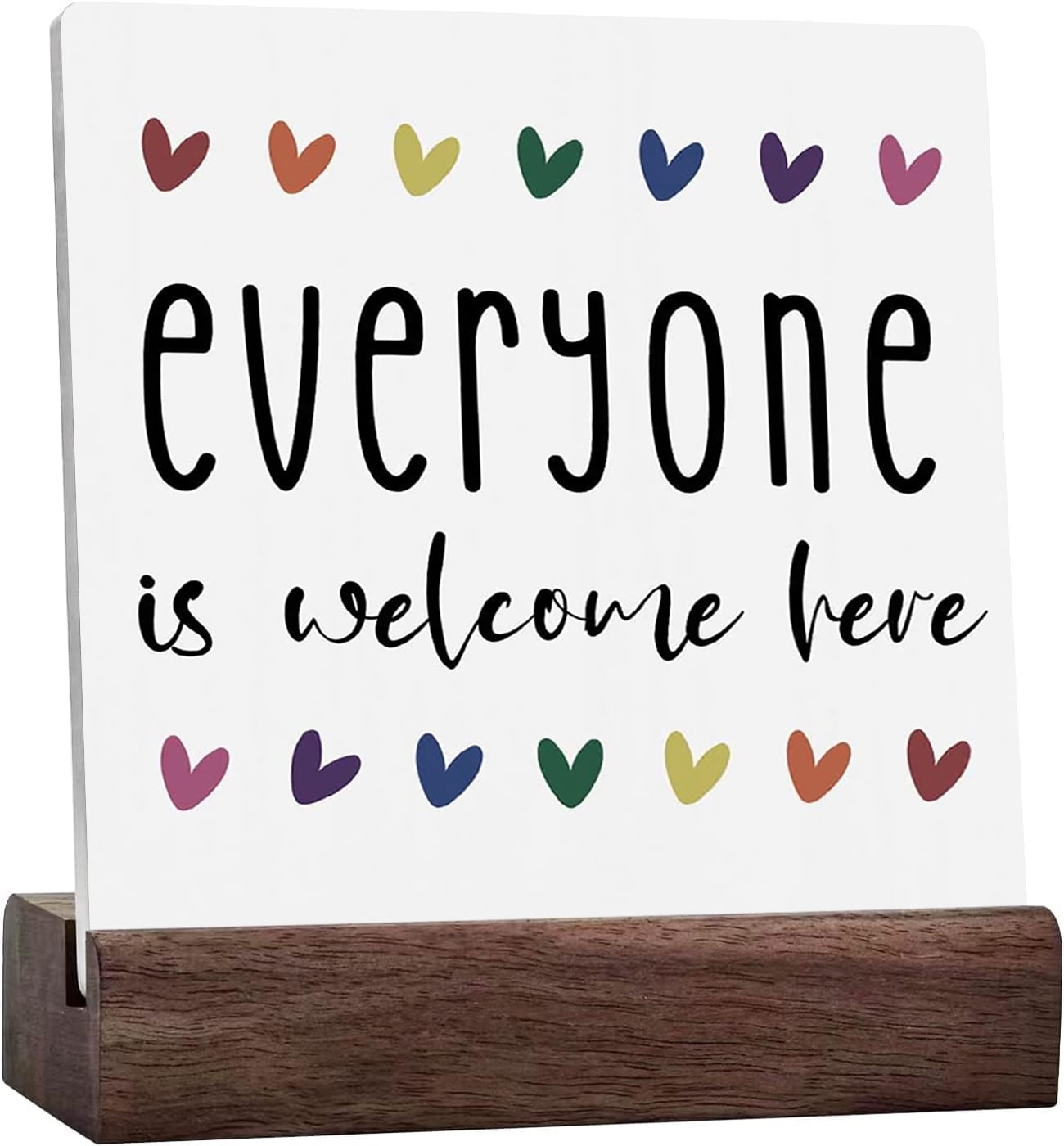 Ceramic Sign 4x4 Inch Welcome Sign Farmhouse Home Decor Ceramic Plaque ...