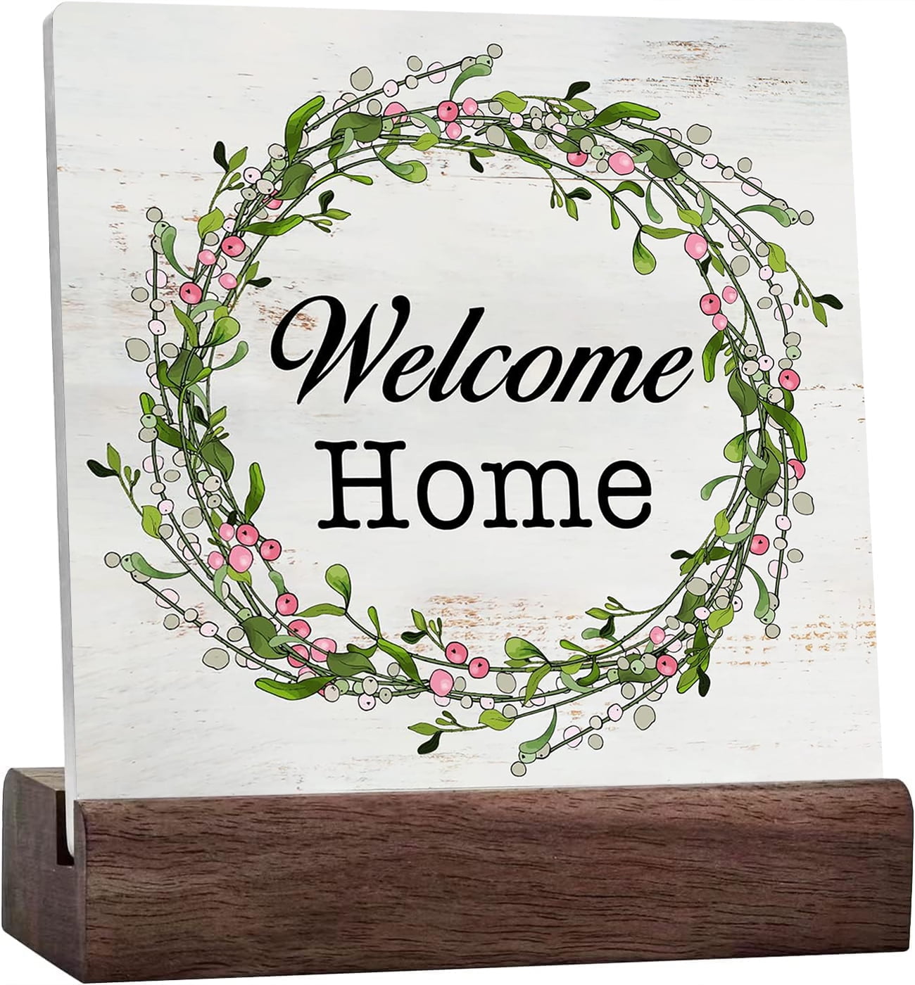 Ceramic Sign 4x4 Inch Welcome Home Ceramic Signs Home Decor Rustic ...