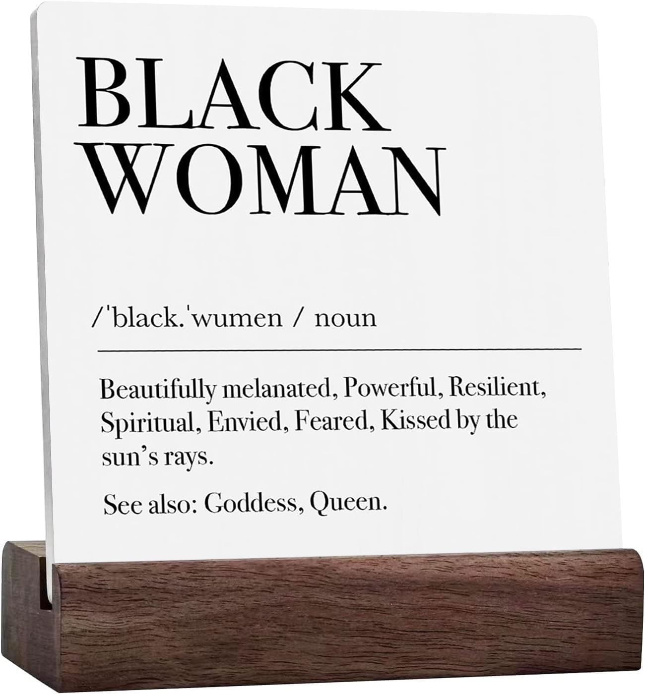 Ceramic Sign 4x4 Inch Woman Definition Decorative Ceramic Desk Sign ...