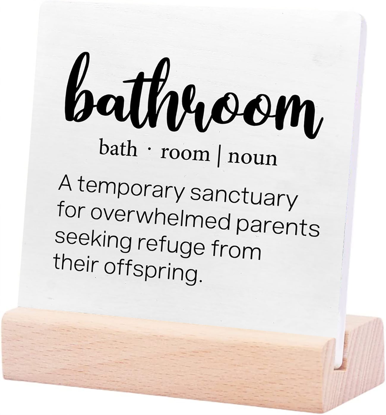 Ceramic Sign 4x4Inch Bathroom Definition Meaning Funny Bathroom Ceramic ...
