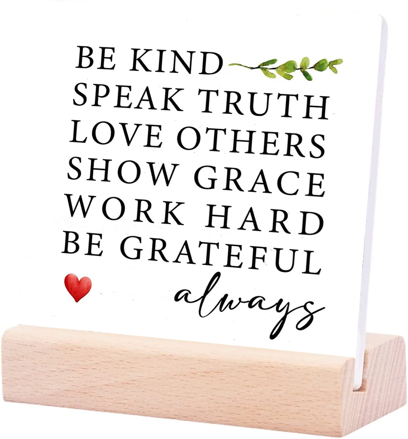 Ceramic Sign 4x4Inch Be Kind Speak Truth Ceramic Signs Desk Decor ...