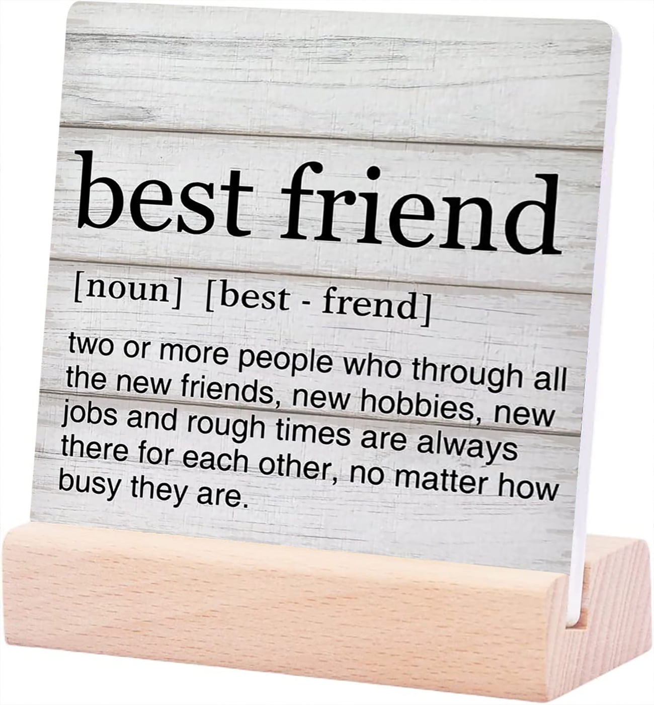 Ceramic Sign 4x4Inch Best Friend Gift Best Friend Definition Ceramic ...