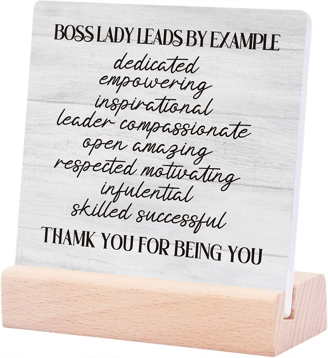 Ceramic Sign 4x4Inch Boss Lady Gifts For Women Office Desk Decorations ...