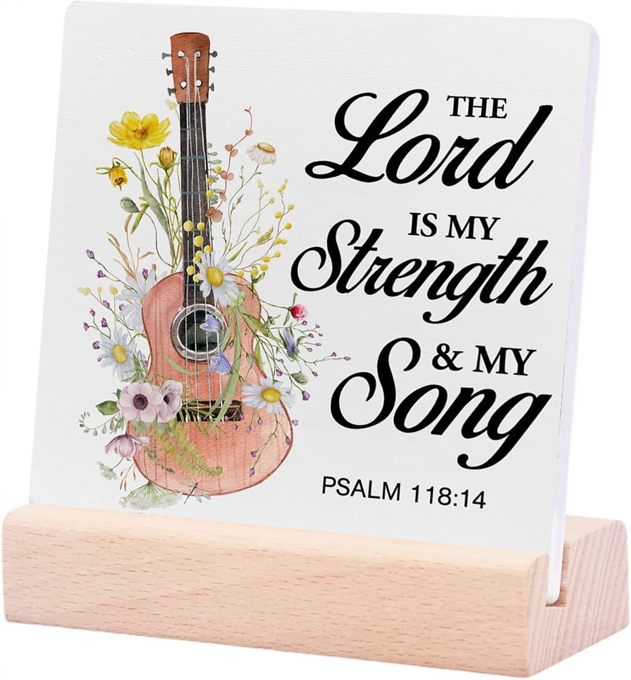 Ceramic Sign 4x4Inch Christian Gifts Inspirational Bible Verse Ceramic ...