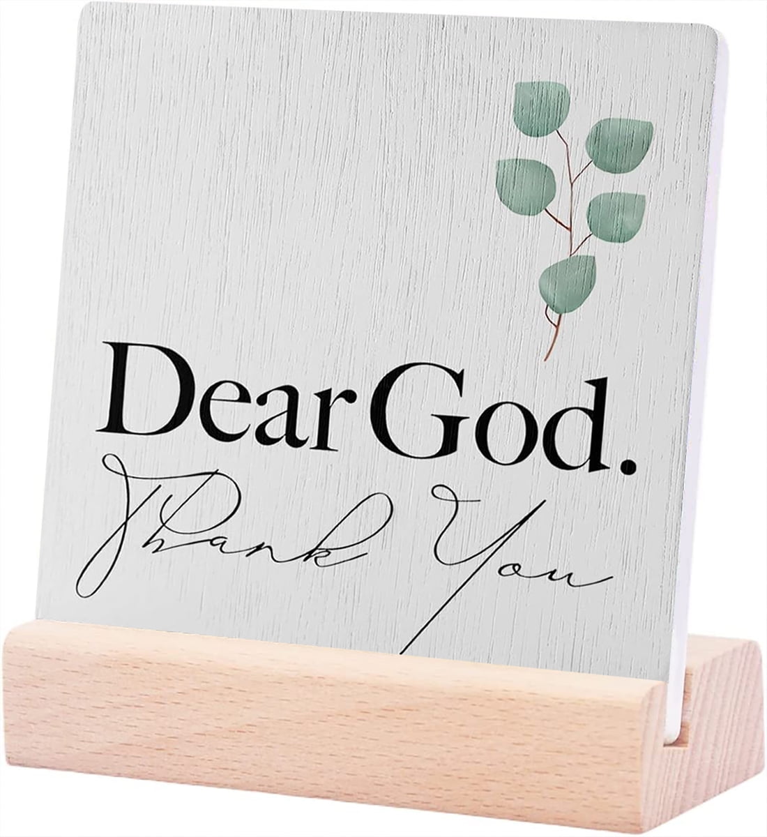 Ceramic Sign 4x4Inch Decorative Signs Plaques Plaque Sign with Wood ...