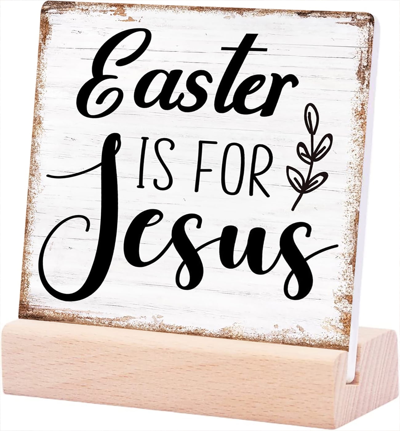 Ceramic Sign 4x4Inch Easter Religious Desk Decor Easter Bible Verse ...