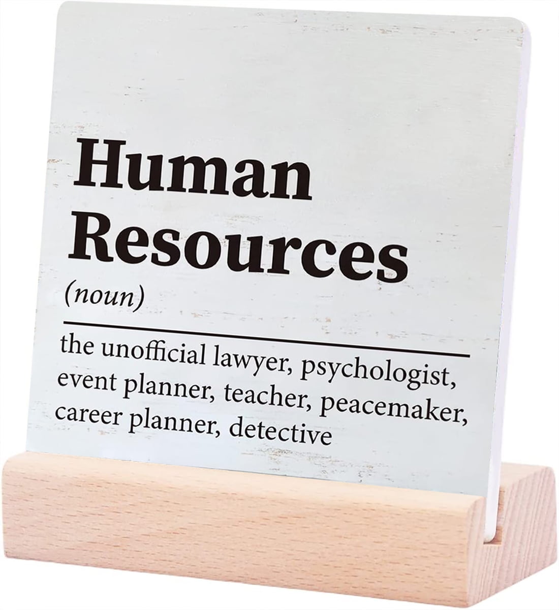 Ceramic Sign 4x4Inch Farmhouse Human Resources Definition Plaque Sign ...