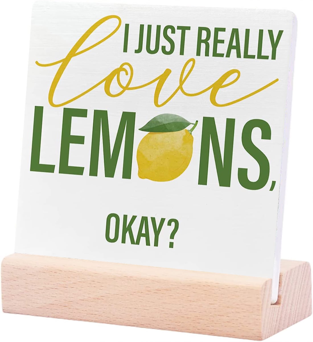 Ceramic Sign 4x4Inch Farmhouse Kitchen Table Decor Plaque Sign with ...