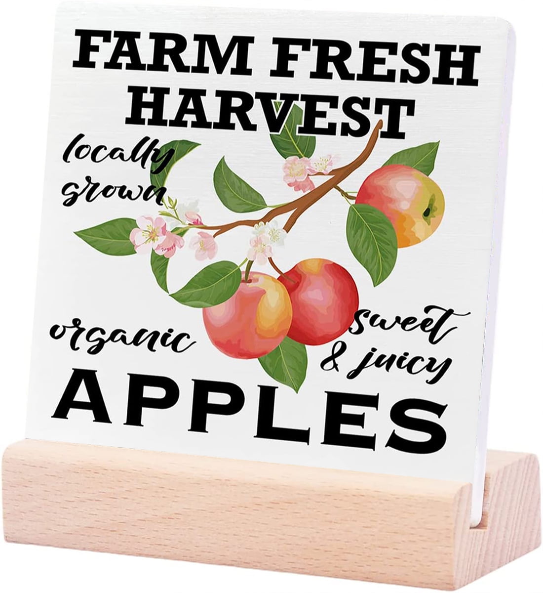 Ceramic Sign 4x4Inch Farmhouse Kitchen Table Decor Plaque Sign with ...