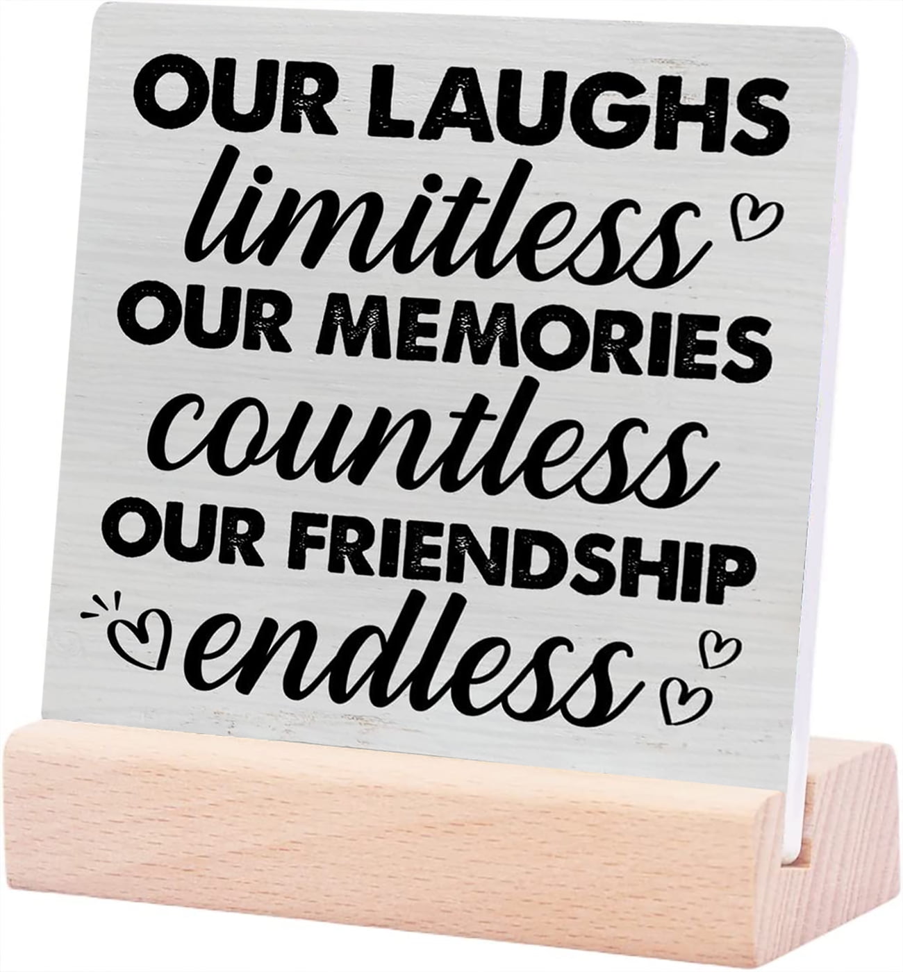 Ceramic Sign 4x4Inch Friendship Decorative Ceramic Plaque Sign Our ...