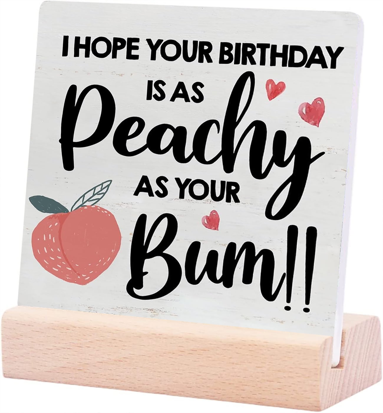 Ceramic Sign 4x4Inch Funny Birthday Sign Ceramic Plaque Sign I Hope ...