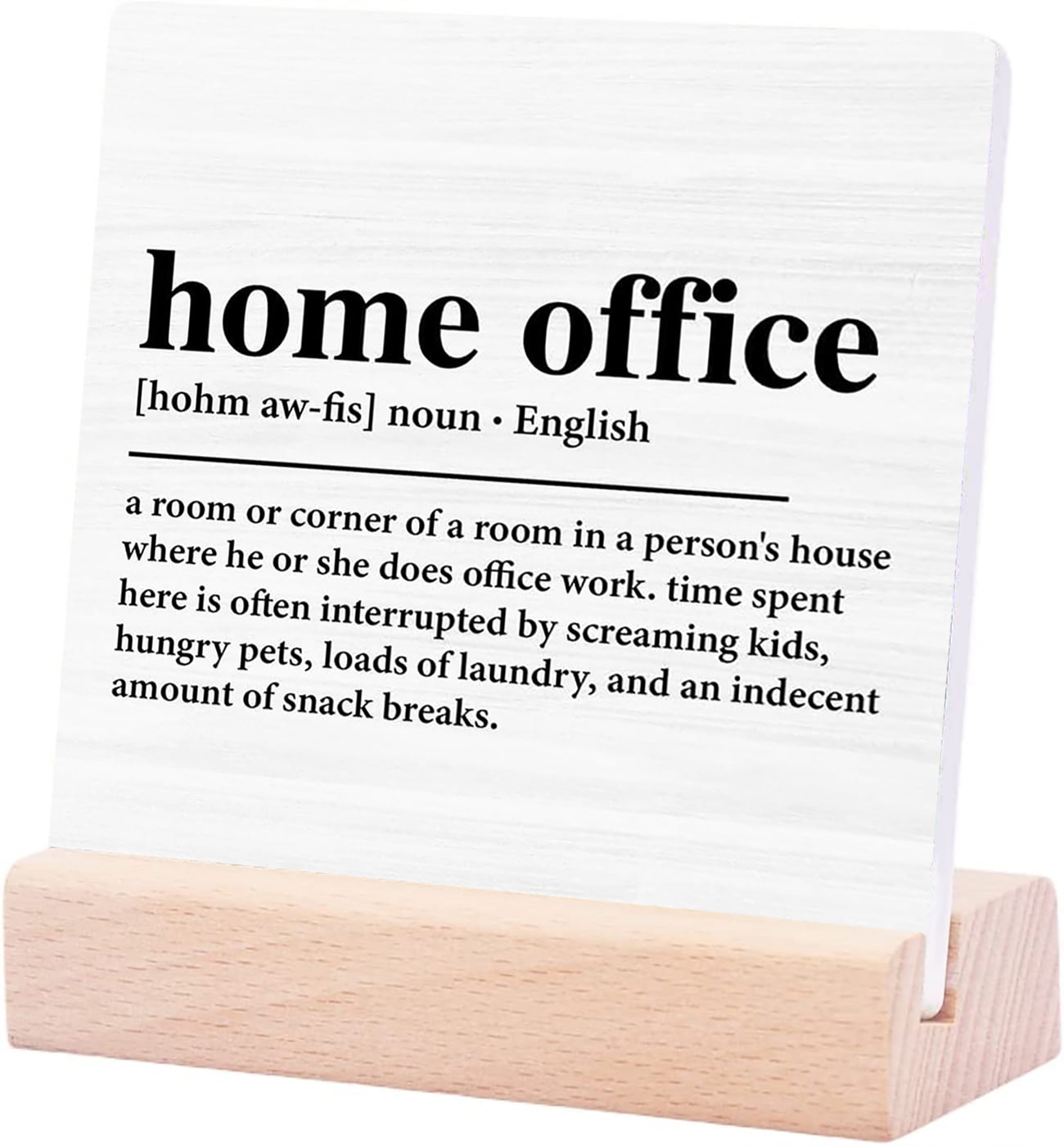 Ceramic Sign 4x4Inch Home Office Sign Rustic Office Desk Signs Home ...
