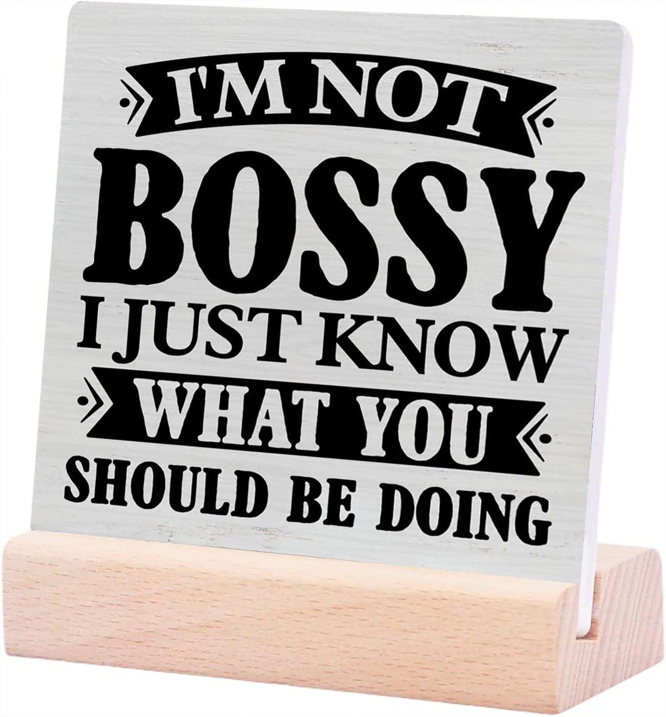 Ceramic Sign 4x4Inch Humorous Office Decorative Ceramic Plaque Sign I'M ...
