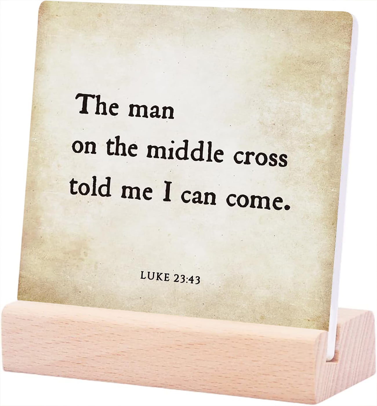 Ceramic Sign 4x4Inch Inspirational Bible Verse The Man On The Middle ...