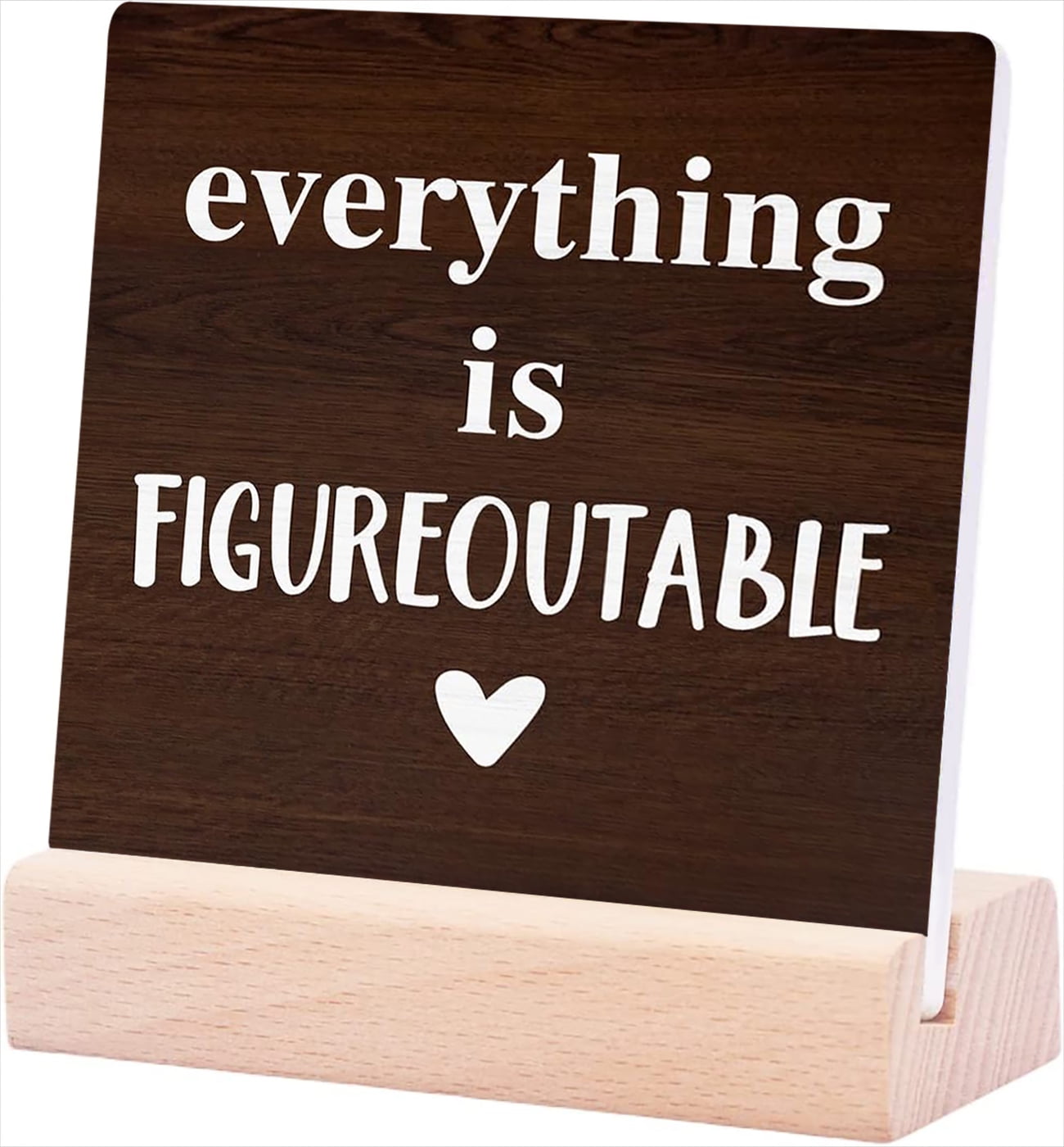 Ceramic Sign 4x4Inch Inspirational Sign Motivational Desk Signs ...