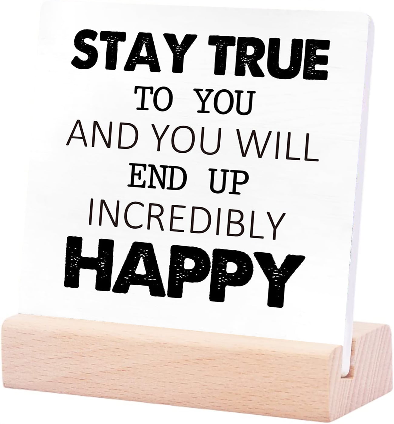 Ceramic Sign 4x4Inch Inspirational Office Positive Office Desk Decor ...