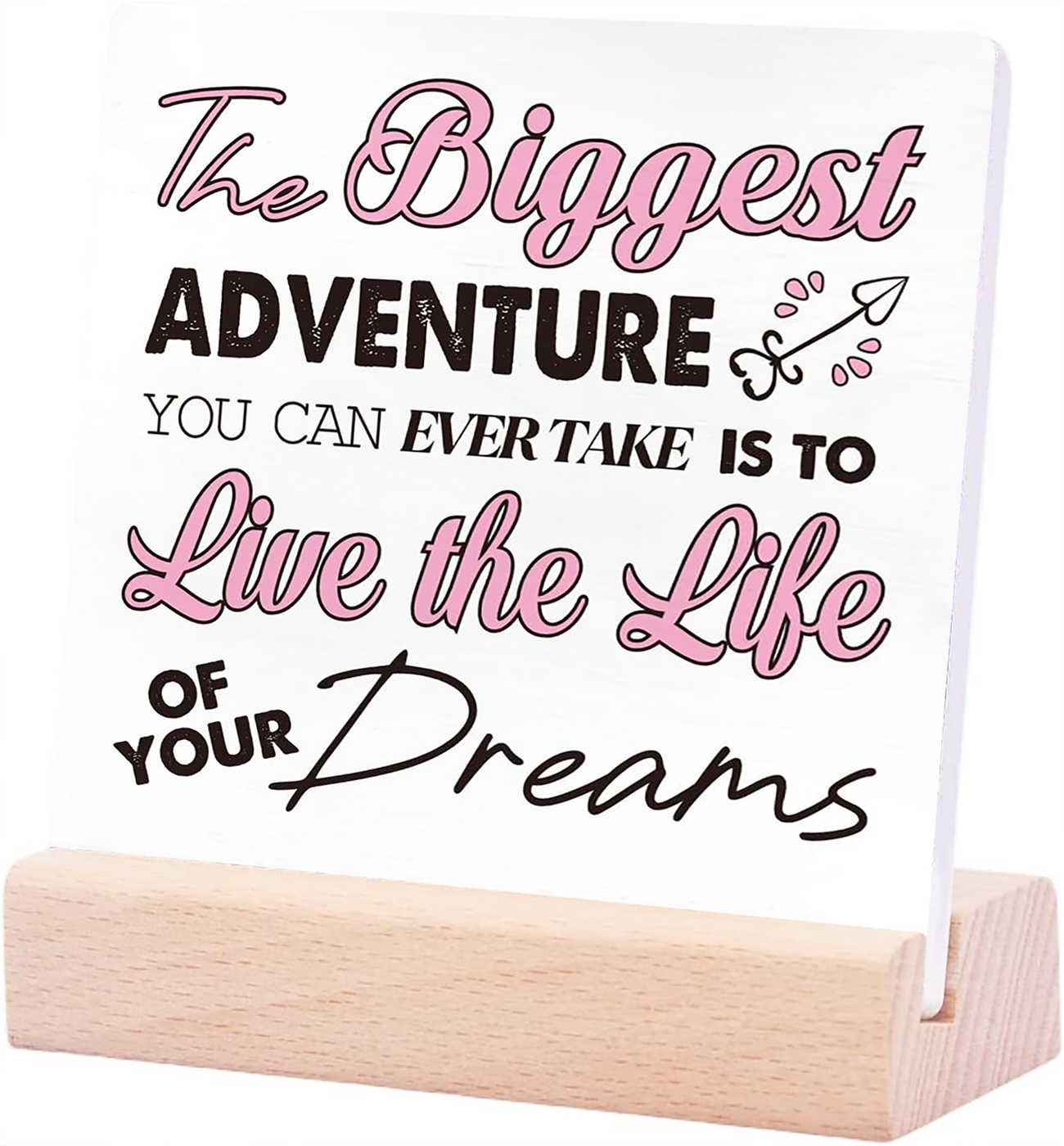 Ceramic Sign 4x4Inch Inspirational Office Positive Office Desk Decor ...