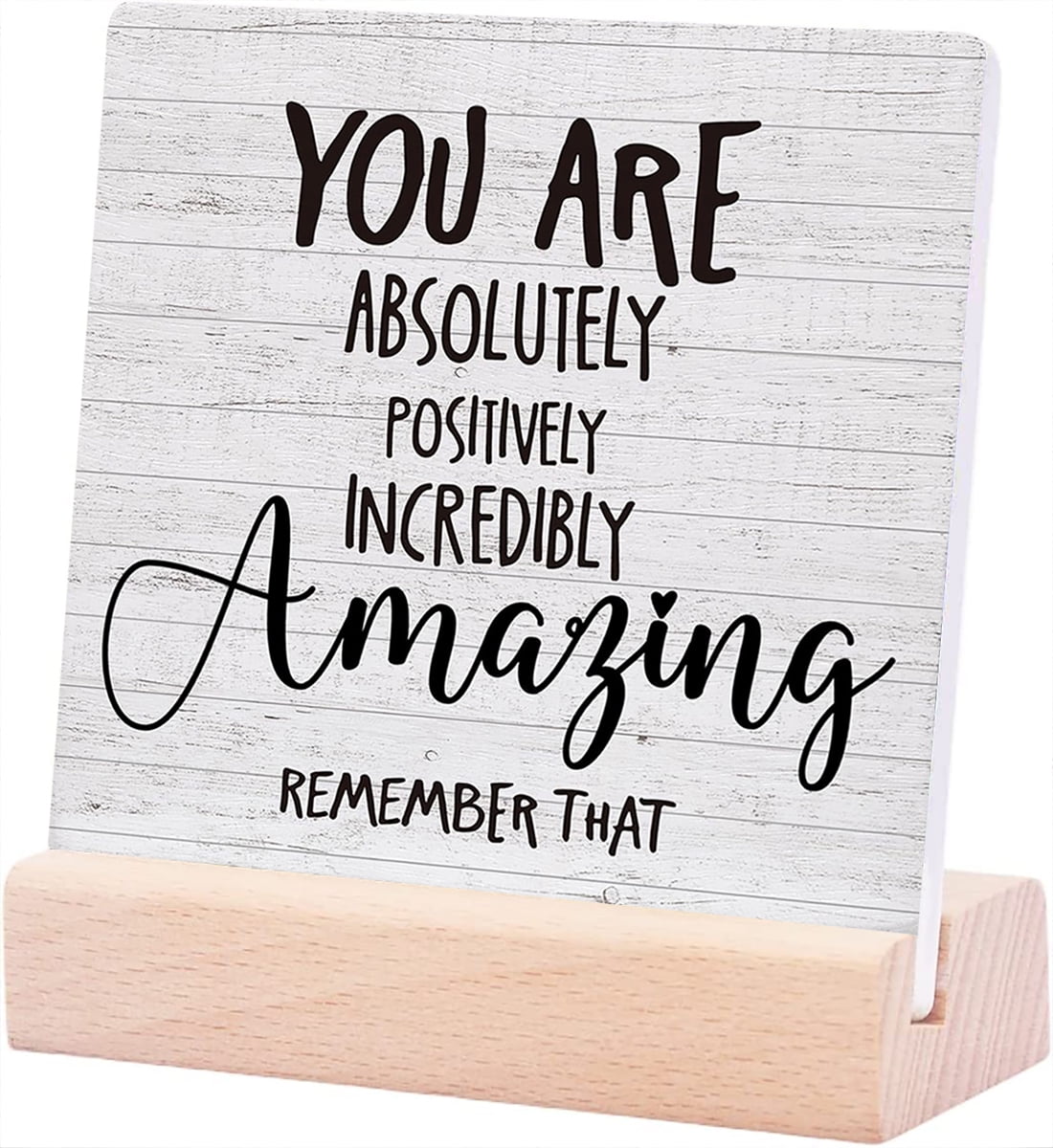 Ceramic Sign 4x4Inch Inspirational Plaque Desk Sign Inspirational Desk ...