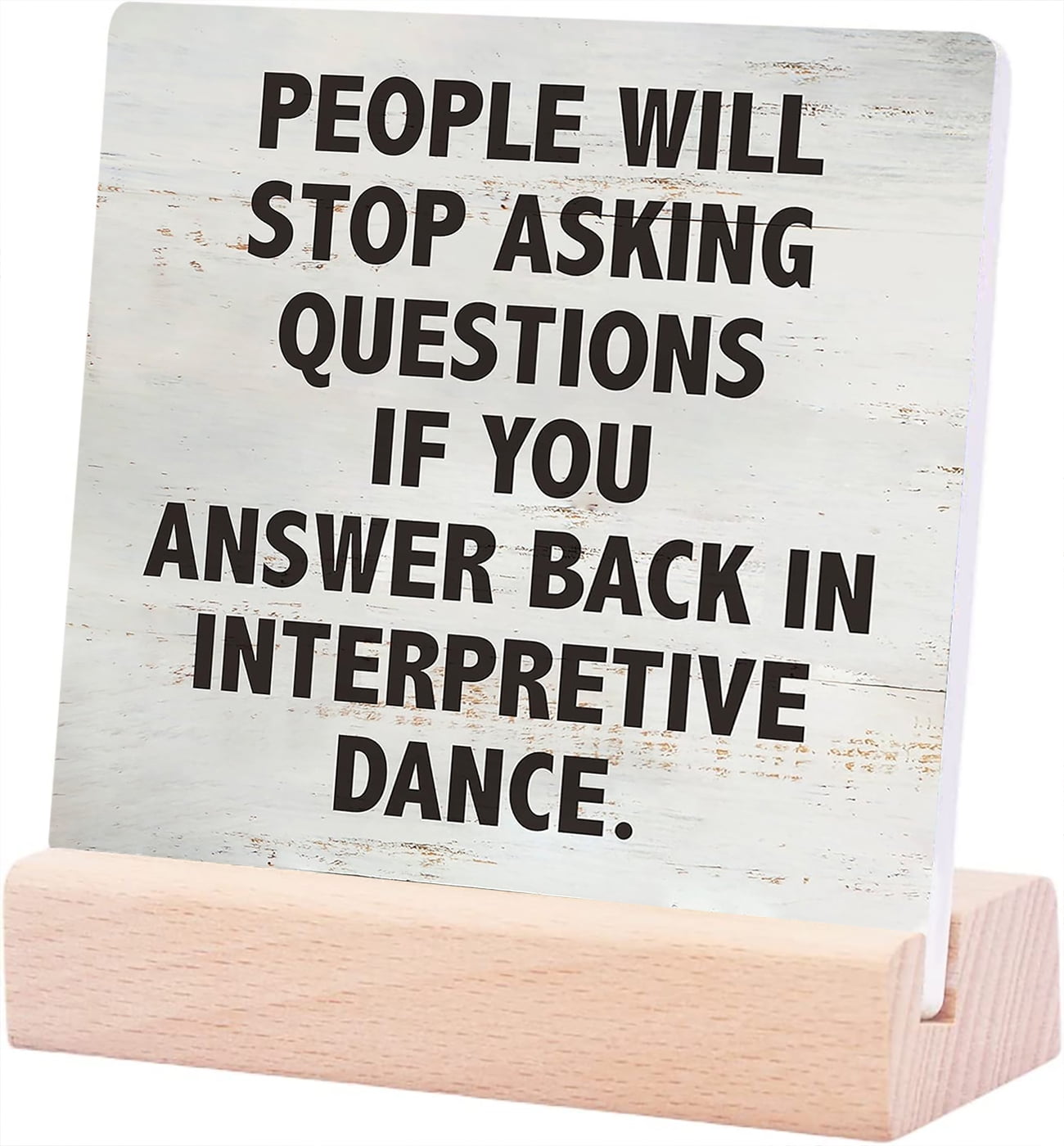 Ceramic Sign 4x4Inch Interpretive Dance Ceramic Signs Rusitc Ceramic ...