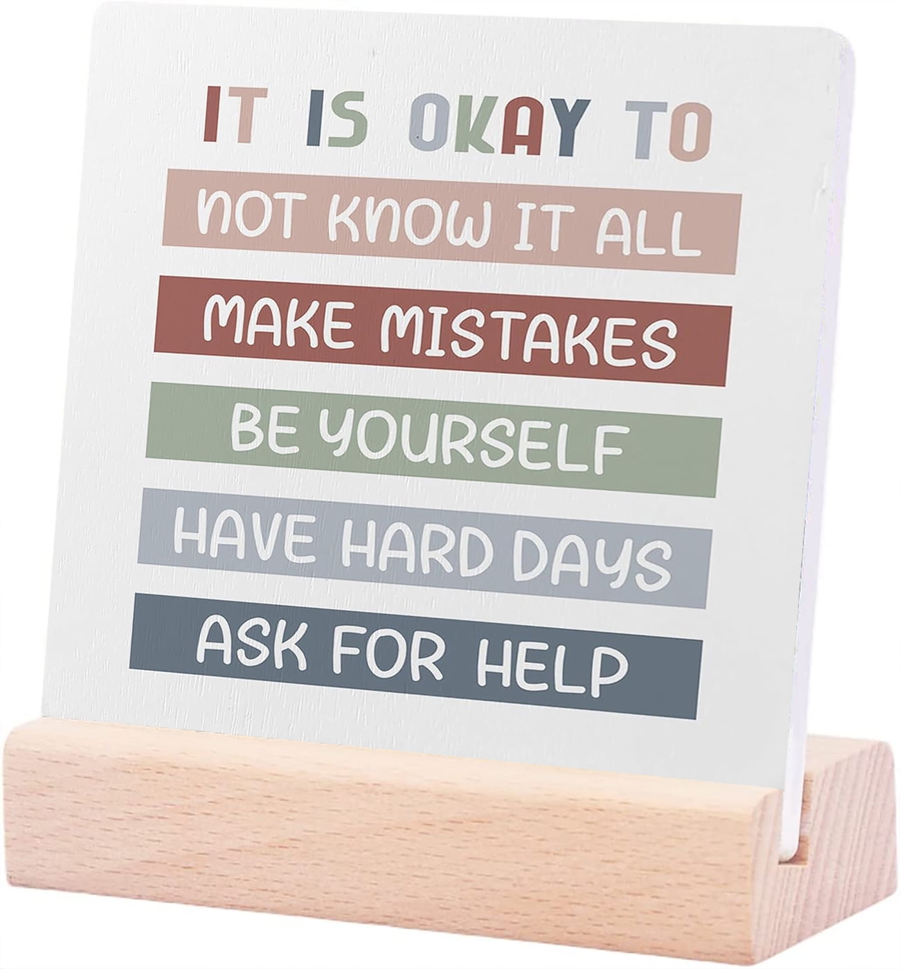 Ceramic Sign 4x4Inch It Is Okay To Mental Health Ceramic Sign Teacher ...