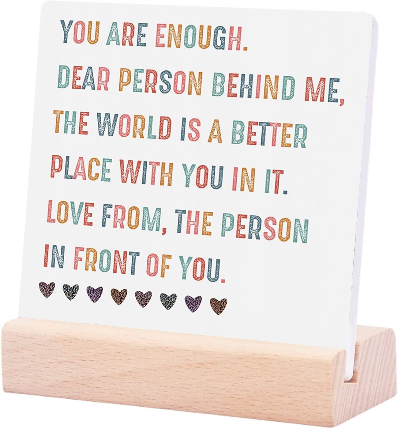 Ceramic Sign 4x4Inch Mental Health Home Office Farmhouse Decor Mental ...