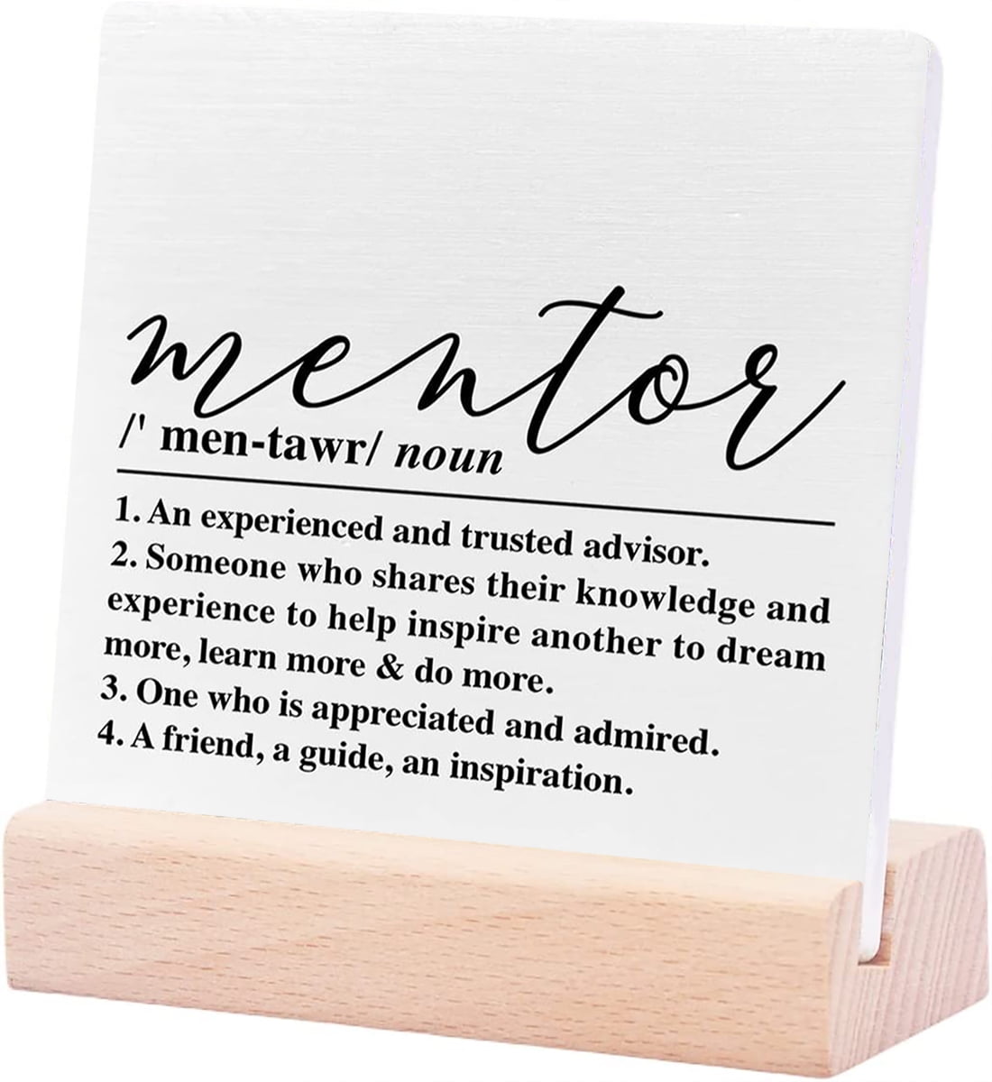 Ceramic Sign 4x4Inch Mentor Thank You Appreciation Gifts For Mentor ...
