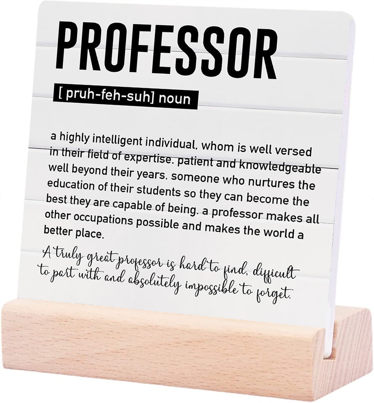 Ceramic Sign 4x4Inch Motivational Professor Definition Decorative ...
