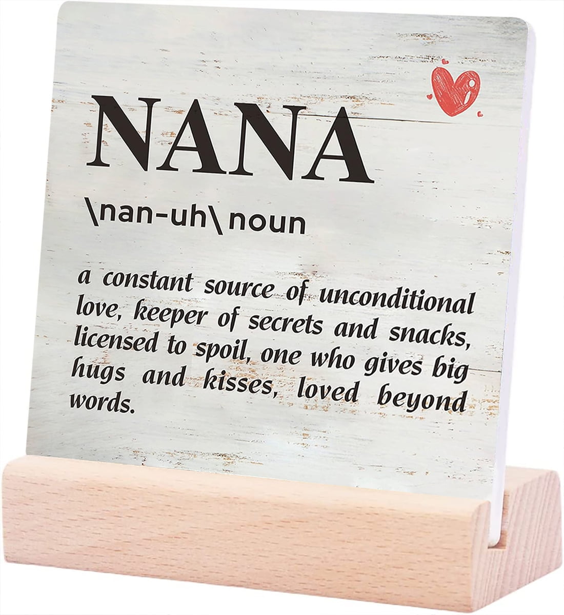 Ceramic Sign 4x4Inch Nana Definition Ceramic Plaque Desk Sign Rusitc ...