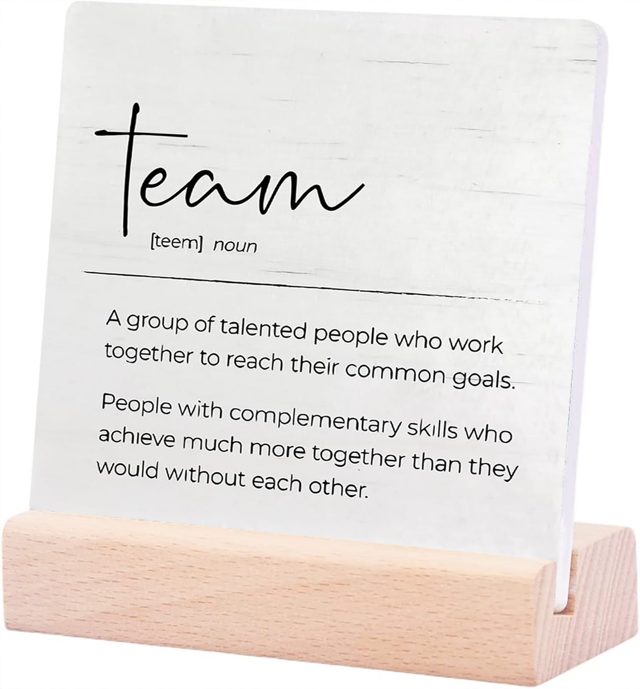 Ceramic Sign 4x4Inch Office Desk Decor Team Definition Ceramic Plaque ...