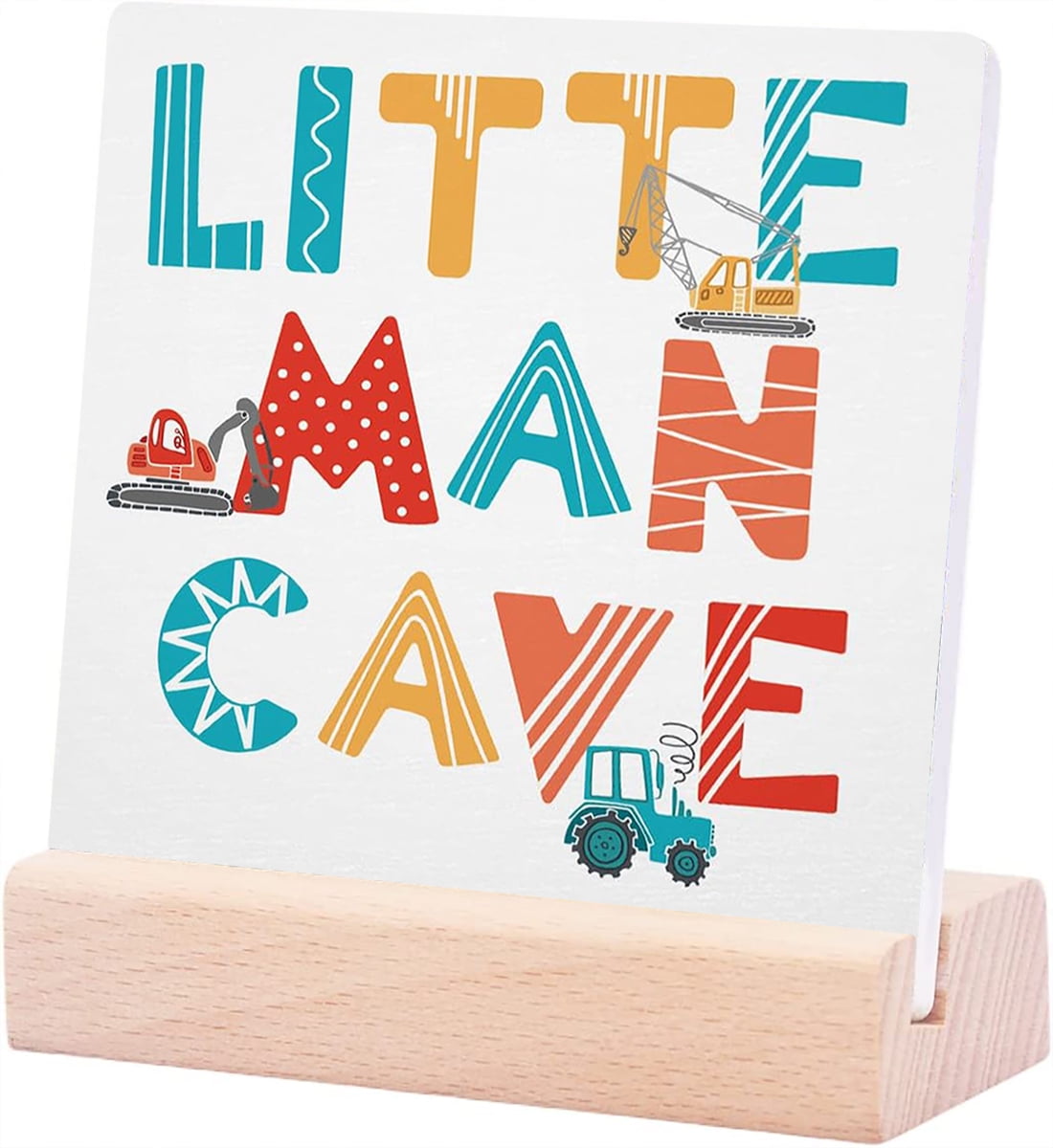 Ceramic Sign 4x4Inch Plaque Sign with Wood Stand For Table Shelf House ...